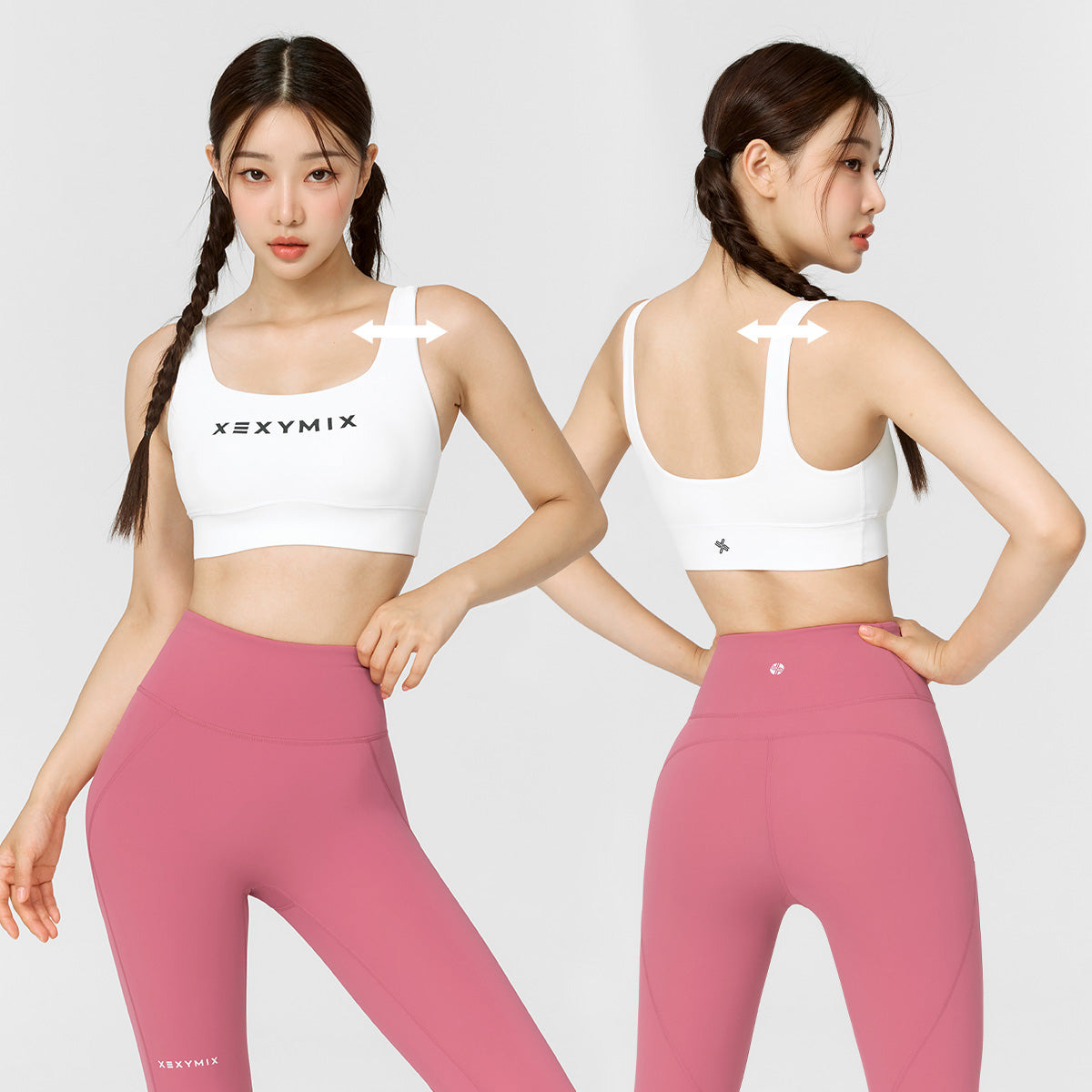 Black Label Signature Power Rise Bra Top - Ivory – XEXYMIX Australia