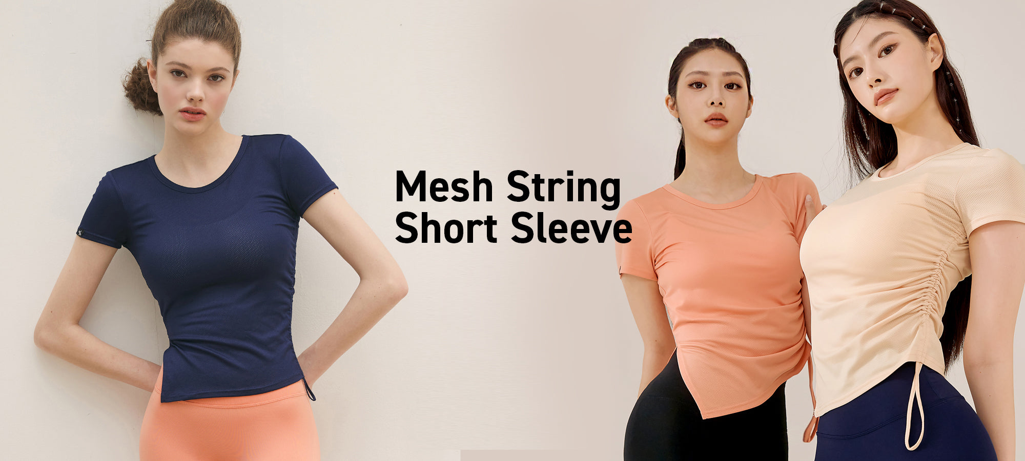 Mesh String Short Sleeve - Ash Rose – XEXYMIX Australia