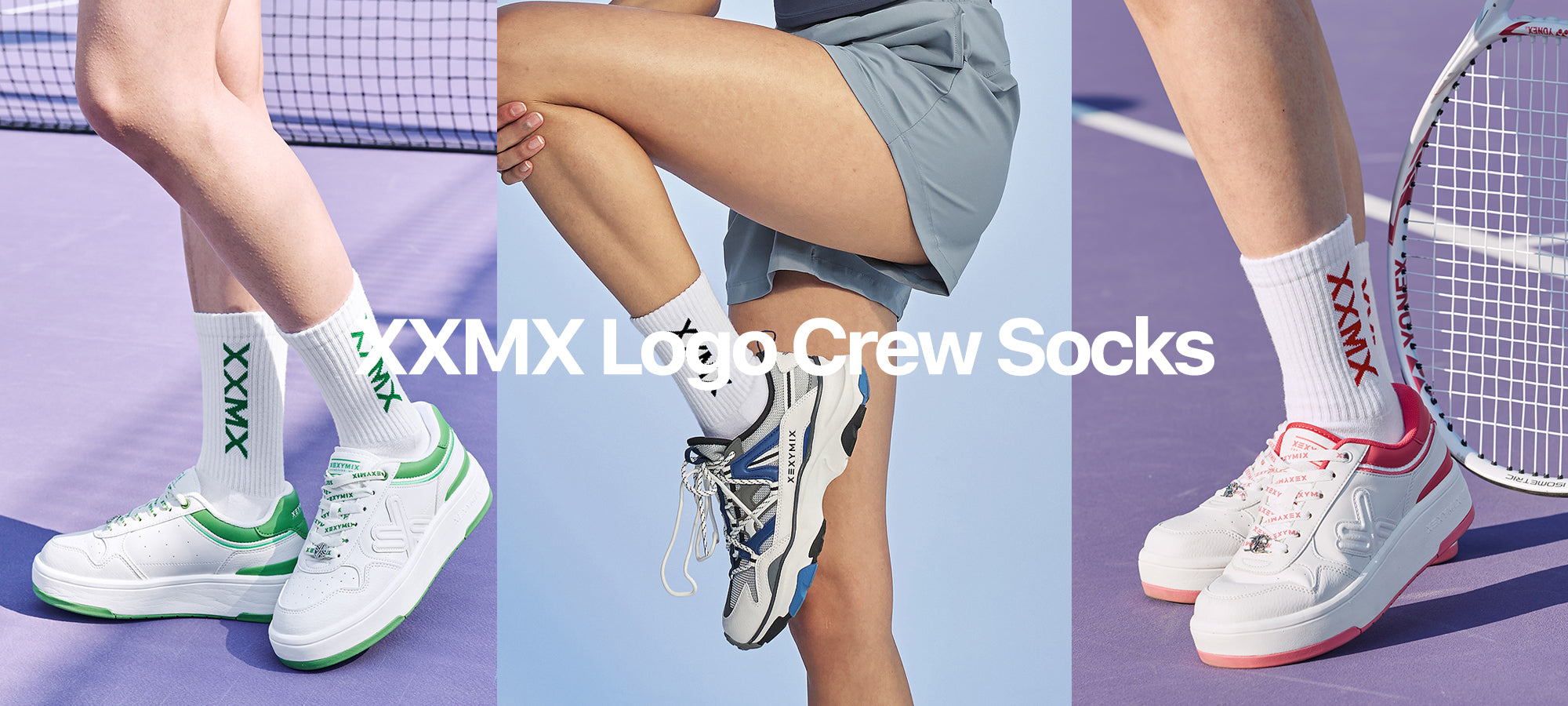 XXMX Logo Crew Socks - Green – XEXYMIX Australia