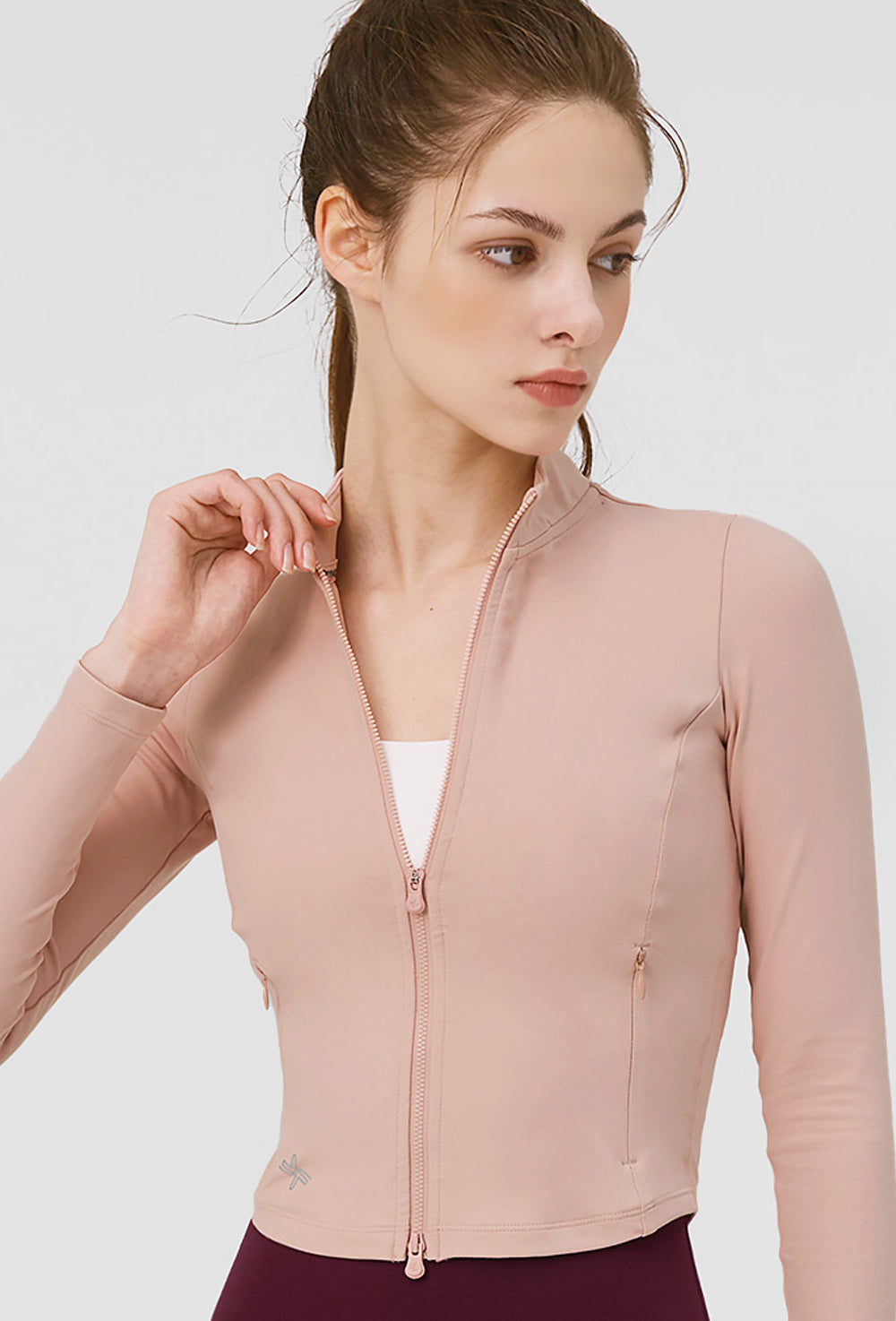 Slim Fit Crop Zip-up Jacket - Black – XEXYMIX Australia