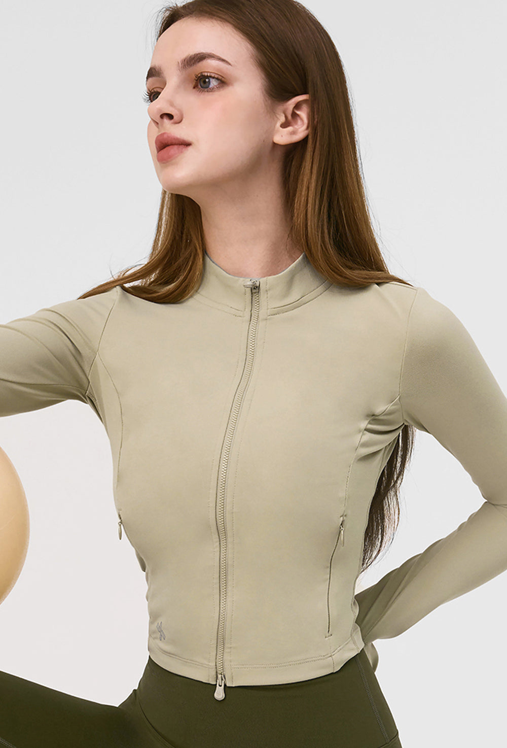 Slim Fit Crop Zip-up Jacket - Infinity Blue – XEXYMIX Australia
